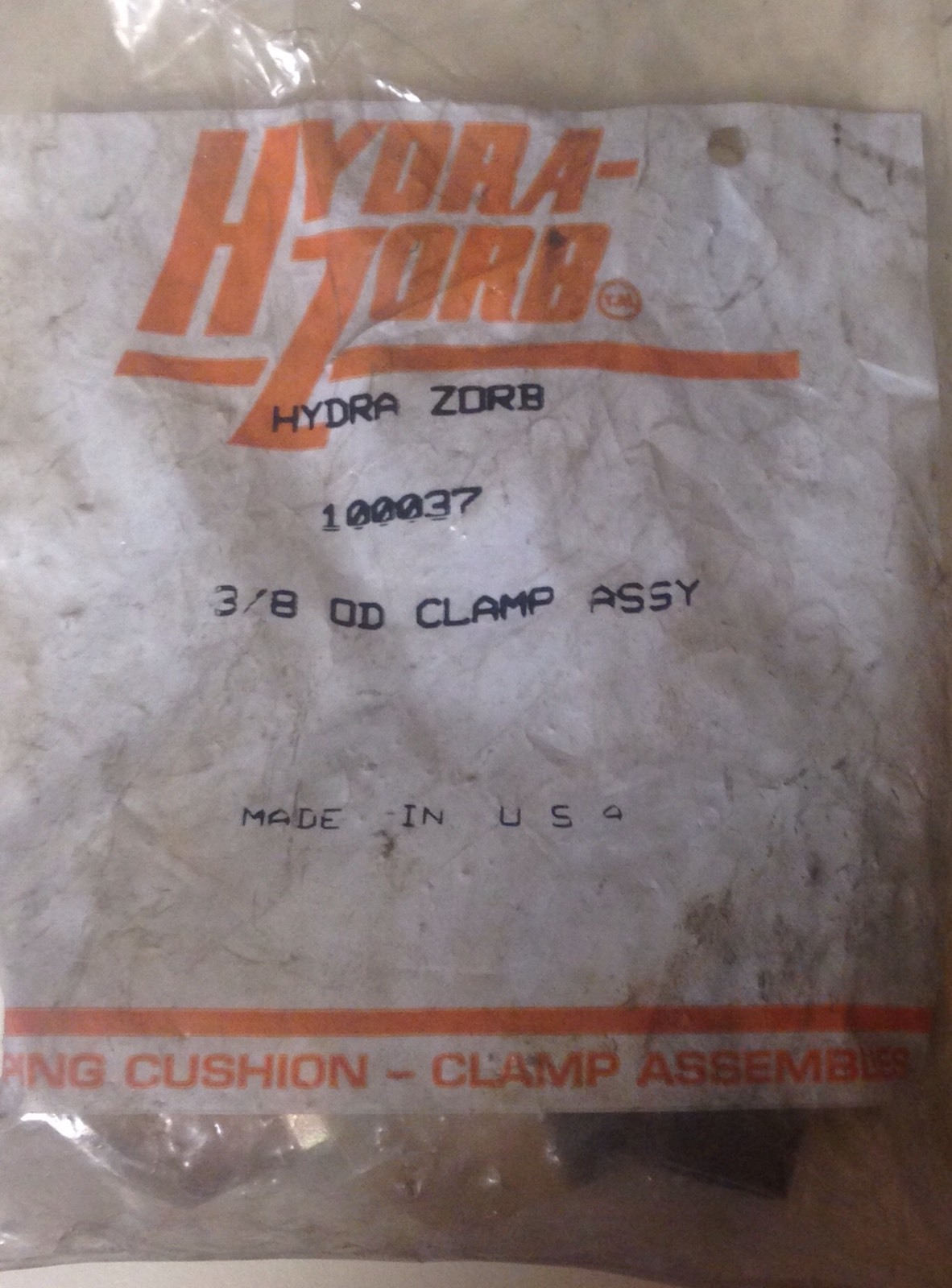 Lot Of (10) Hydra-Zorb Cushion Clamp 3/8" OD Tube 10037 -- New | eBay