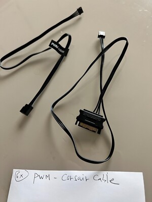 CORSAIR PWM CABLE | 1X 3 PIN + 1X 4 PIN | PWM