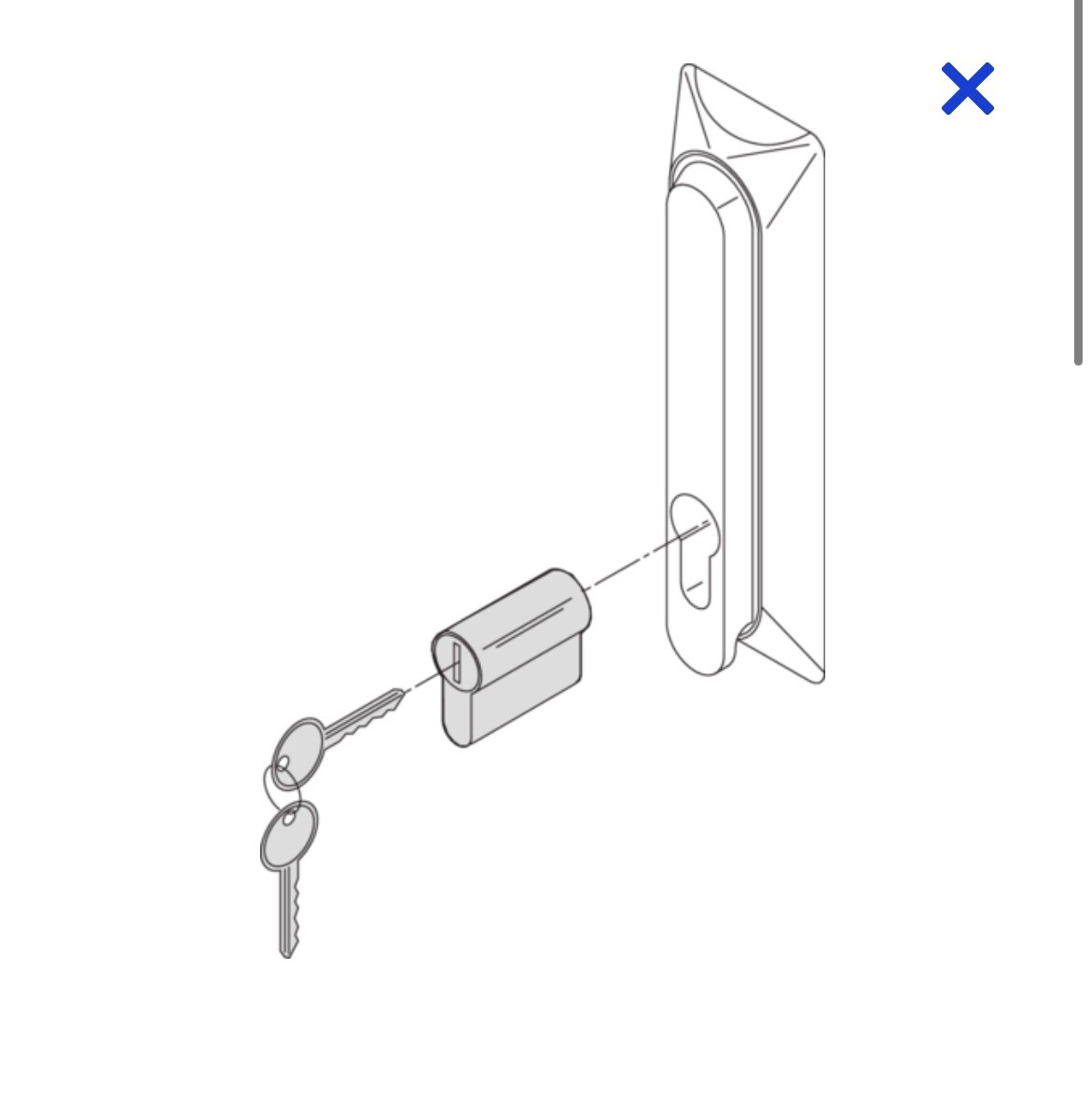 Schroff Lock 60114-121 Lock Insert Eurorack DIN Half Cylinder | eBay