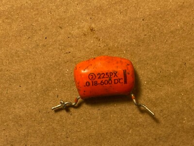 Vintage Sprague Orange Drop .018 uf 600v 225PY Guitar Tone Capacitor | eBay