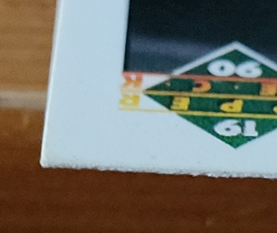 Sammy Sosa 1990 Upper Deck Error Rookie Card (Wrong dob, black ink ...