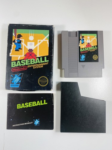 BASEBALL -- NES Nintendo Game Original HANG TAB BOX Complete CIB ...