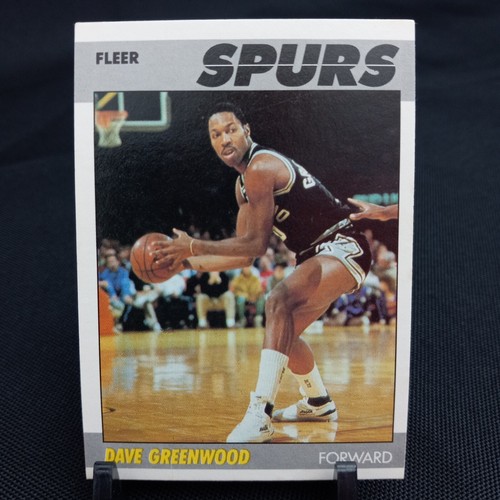 Dave Greenwood 1987-88 Fleer NBA Basketball Card #45 San Antonio Spurs ...