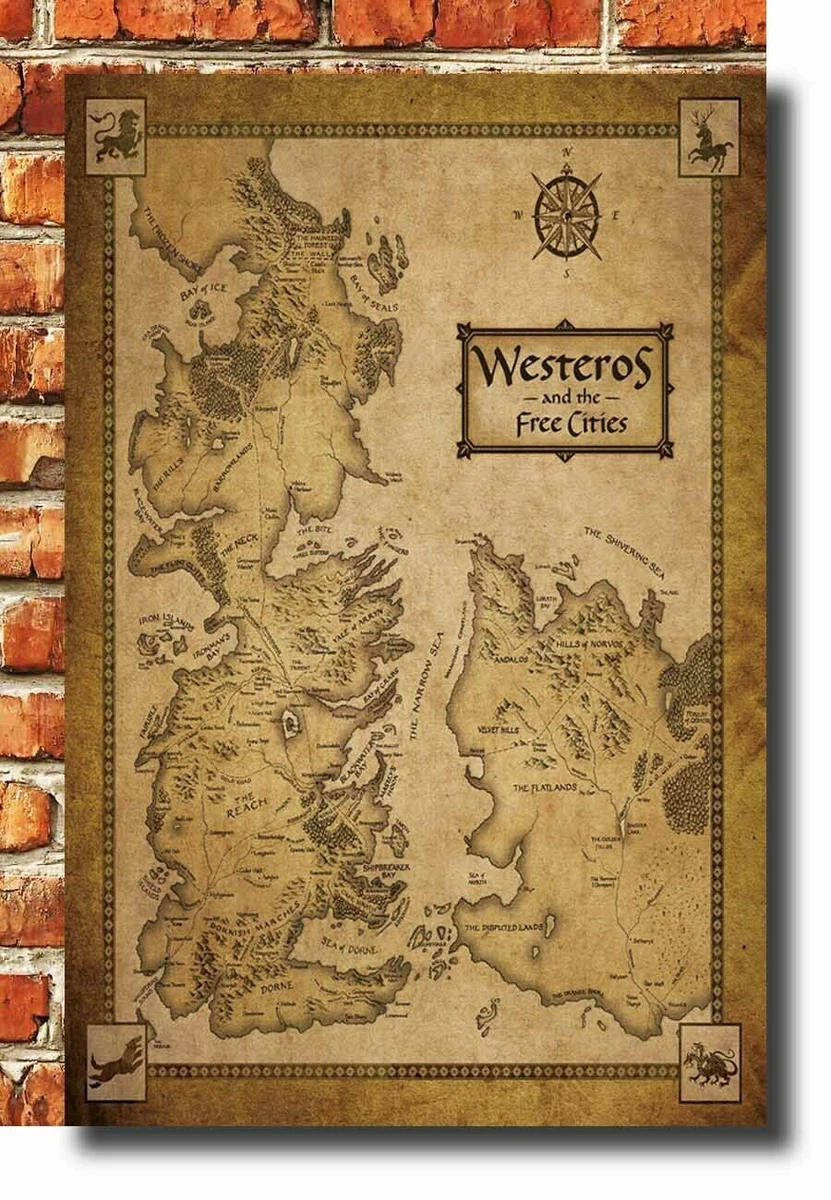 Westeros Map Houses