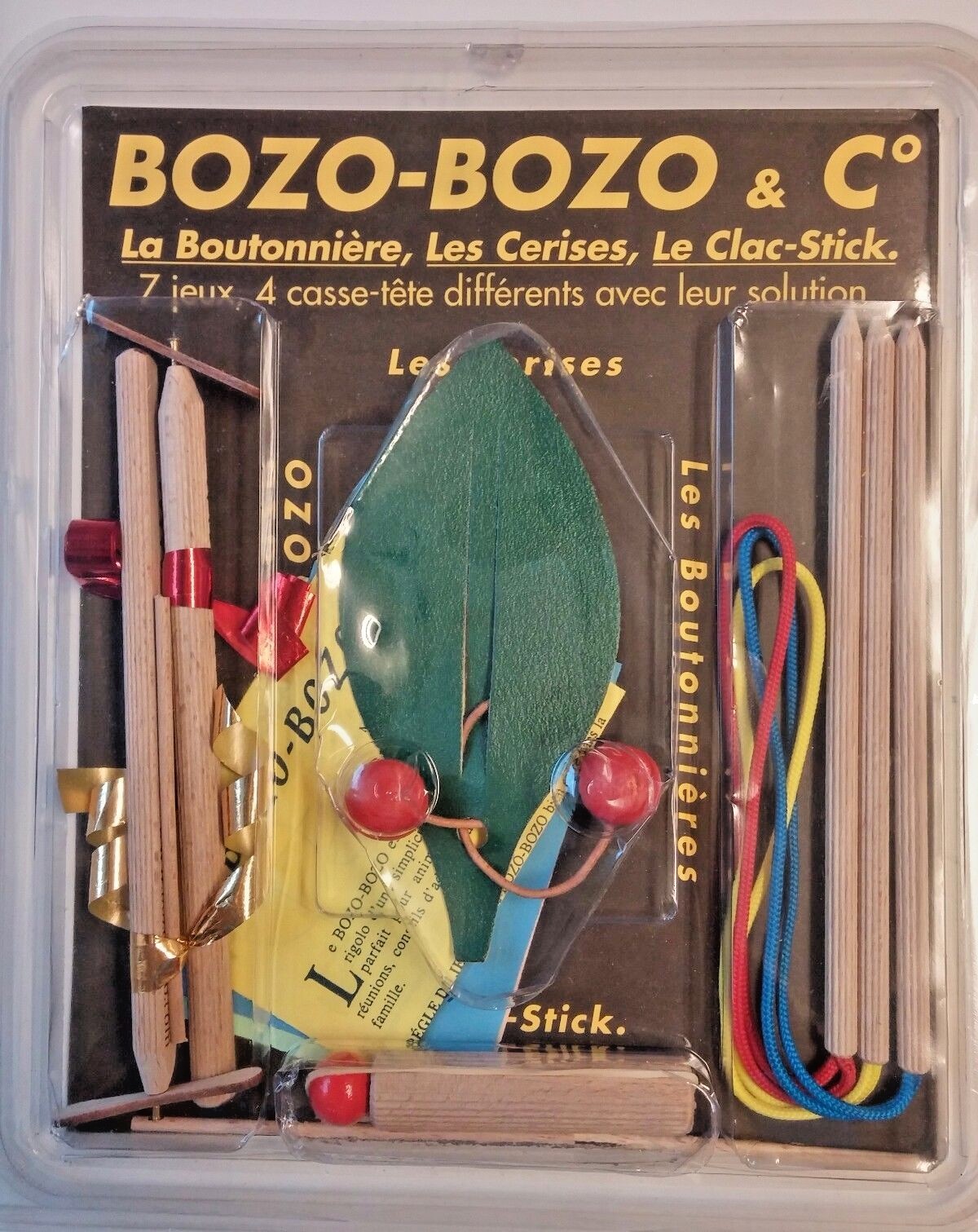 Bozo-Bozo & Co France 7 Toys 4 Puzzles Bozo, Clac-Stick, Cherries ...