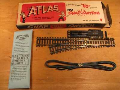 ATLAS SNAP-SWITCH REMOTE CONTROL LEFT SWITCH TRACK - HO Scale NOS | eBay
