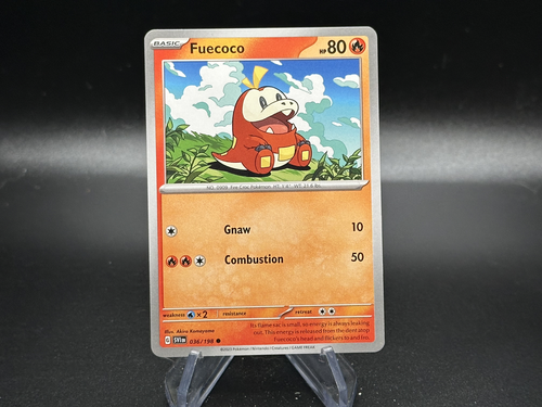 Fuecoco - 36/198 Scarlet & Violet - Pokémon TCG | eBay