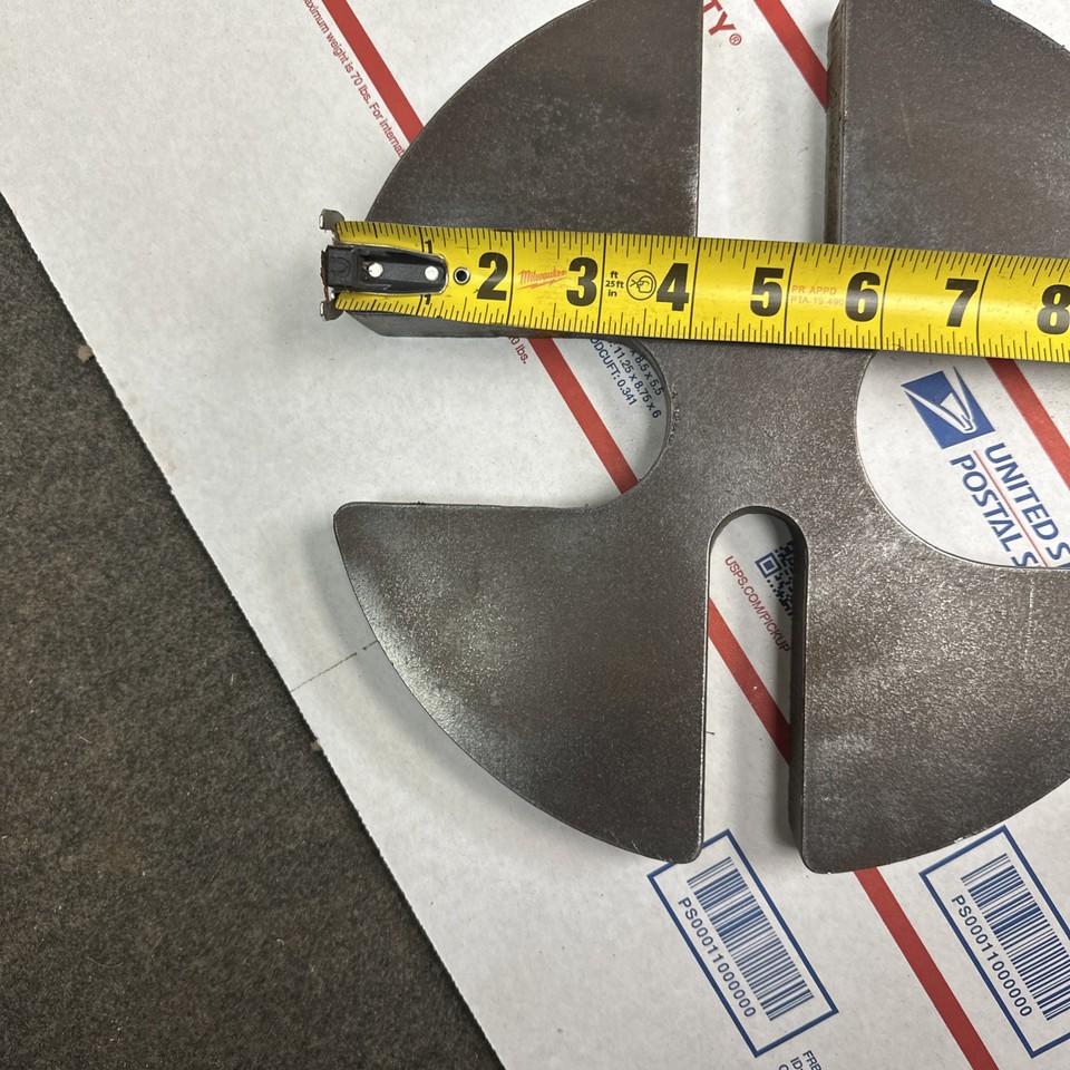 10” A36 Steel Slotted Arbor Press Support Anvil Wheel 6-12 Ton 1 Inch ...