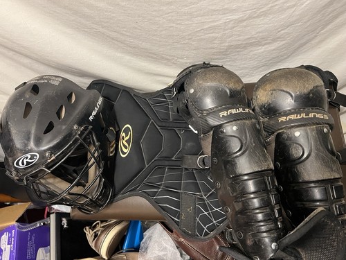 Baseball Softball catchers equipment Rawlings Full Set Chest, Leg ...