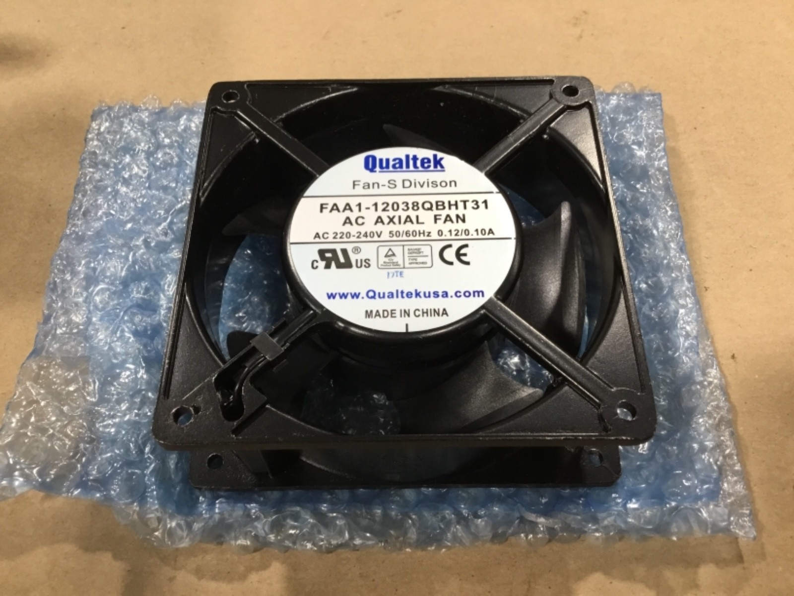 Qualtek FAA1-12038QBHT31 AC Axial Cooling Fan 200-240V #36B36TK | eBay
