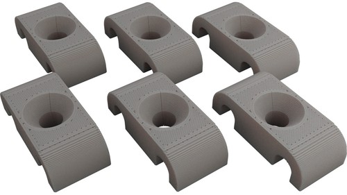 Dual Line Clamps for 2) 3/16" (0.1875) / 4.7625mm Lines - Set of 6 with ...
