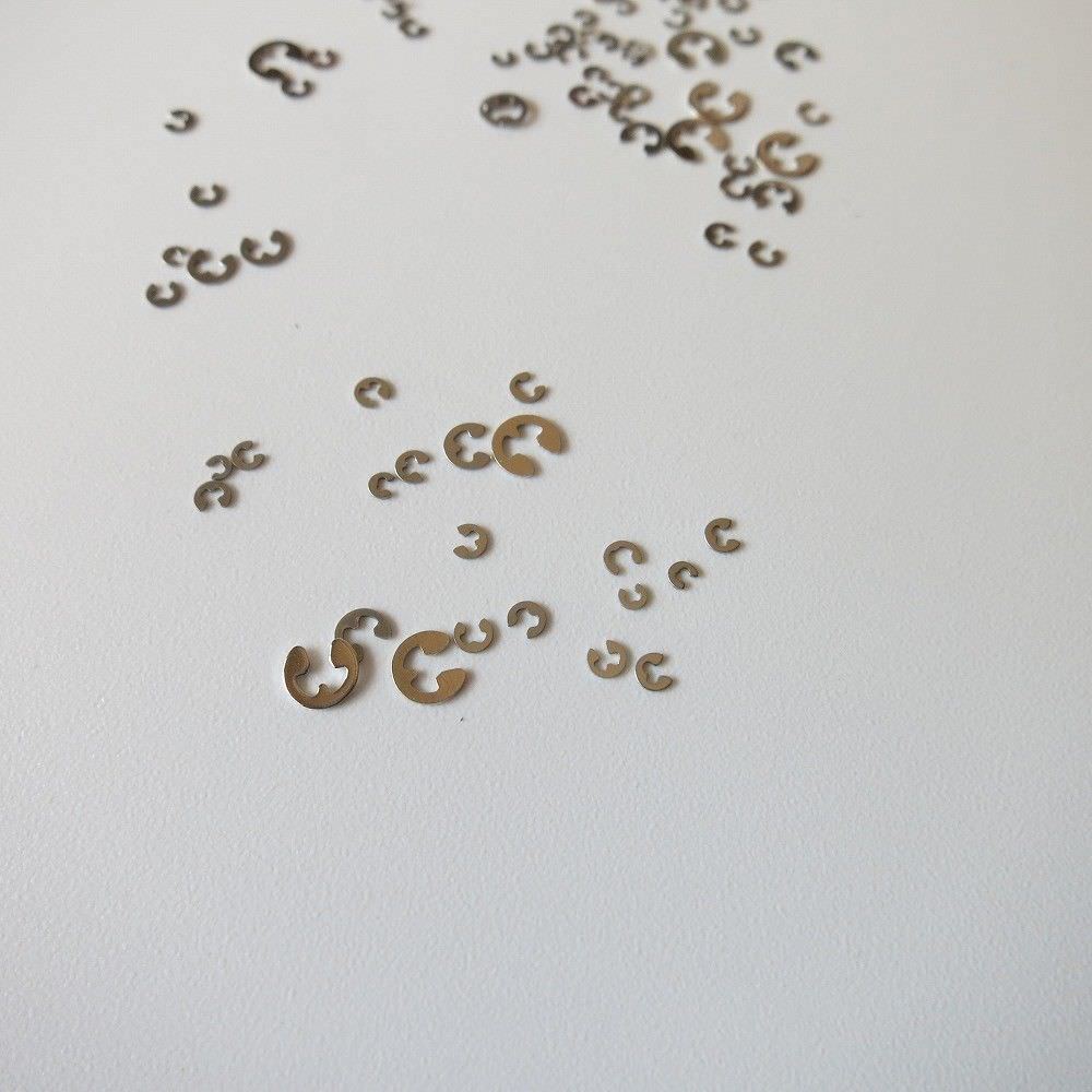 90PCS of 9 Sizes Chronograph Watch Pusher Button C-clip E Clip Circlip ...