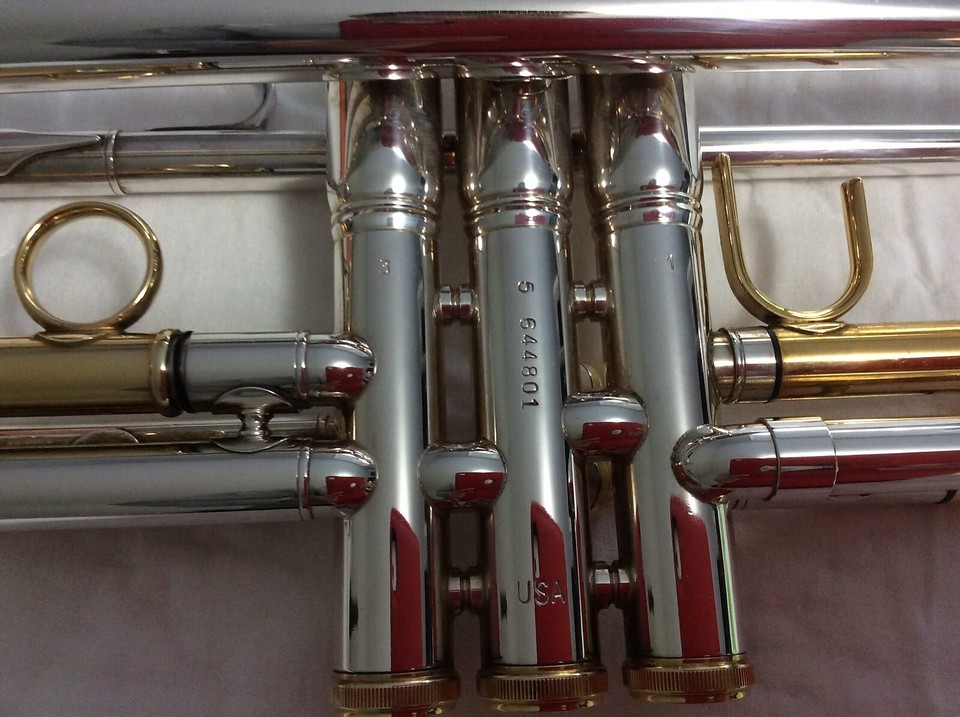 Brand New Benge Presentation 90B Trumpet in Silver Plate with Gold ...