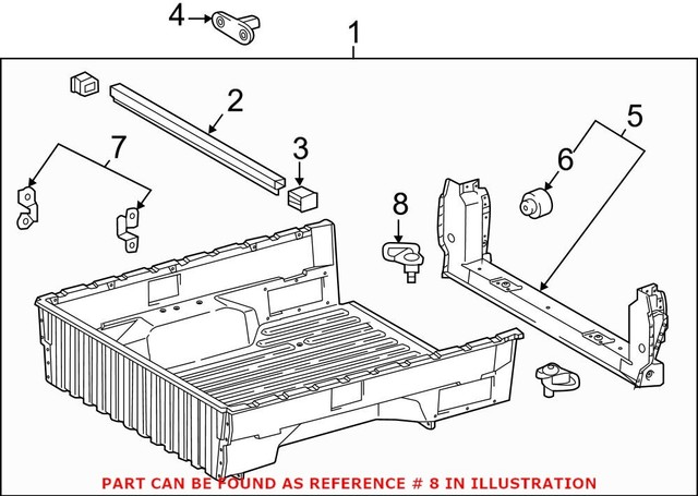 Toyota OEM 05-15 Tacoma Pick up Box-rope Hook Right 6631004010 for sale ...