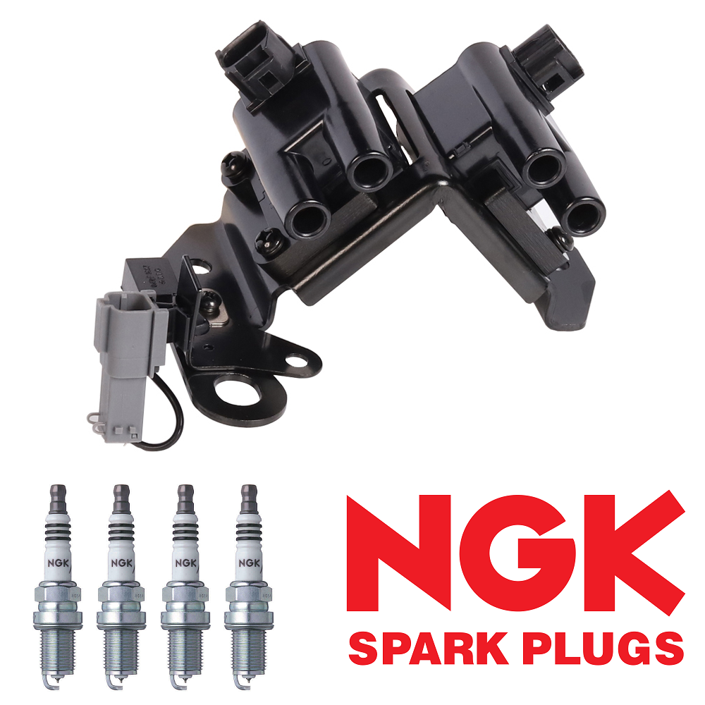 Ignition Coil & NGK Iridium Spark Plug For 2000-2003 Hyundai Acent ...
