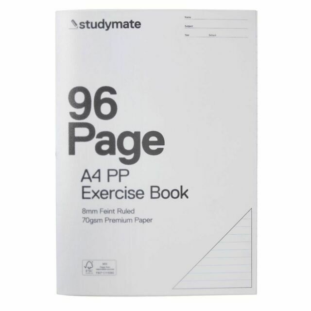 Studymate PP Covered A4 Exercise Book - Clear for sale online | eBay ...