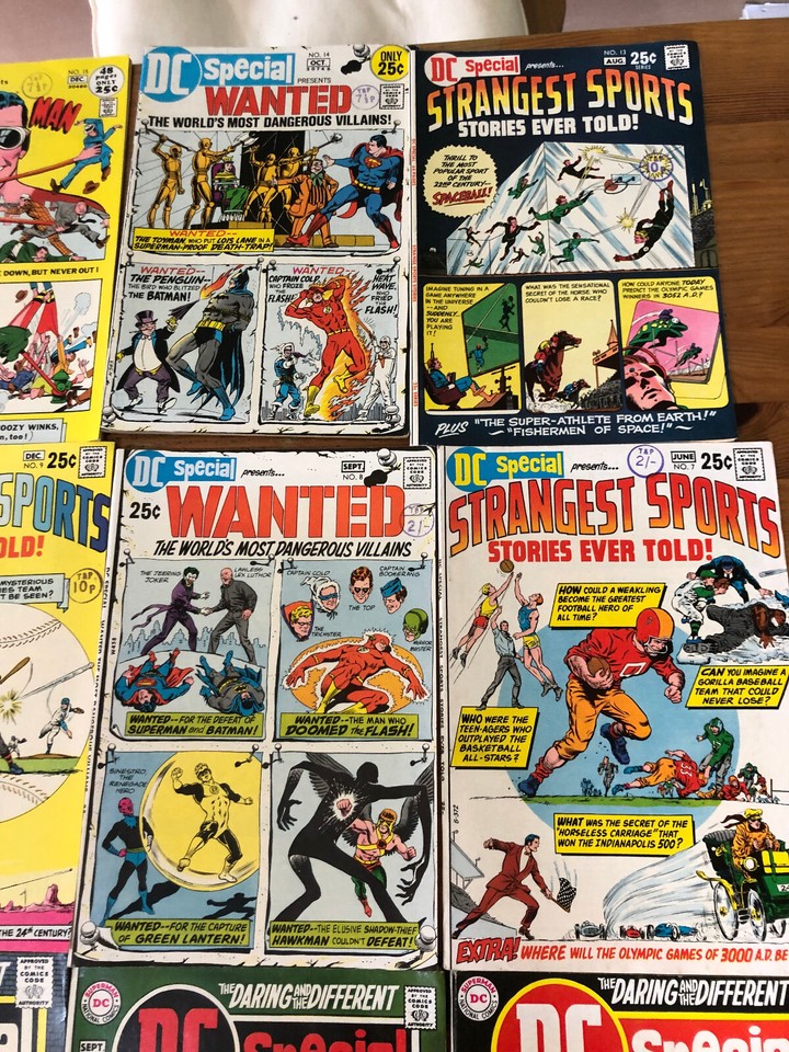 Job Lot Collection Of 12 DC Special Comics - 1968-1971 - DC Comics ...