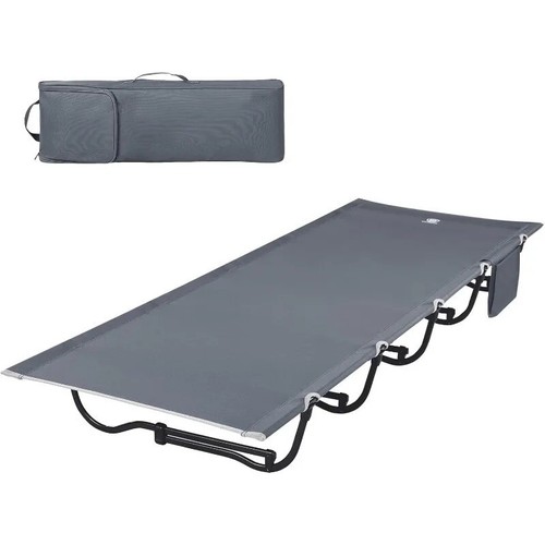 Folding Camping Cot for Adults Compact Sleeping Cots With Side Pocket ...