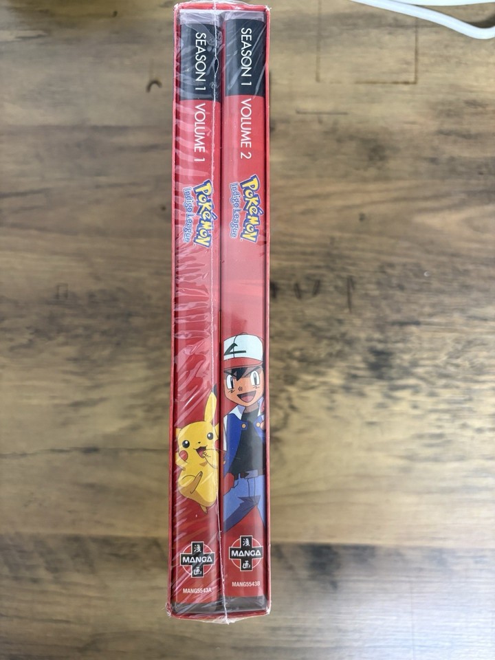 Pokemon Indigo League Season 1 8 Disc NEW SEALED Box Set Manga DVD ...
