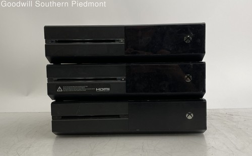 Lot of 3 Microsoft Xbox One Video Game Consoles - For Parts or Repair ...