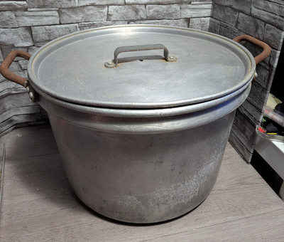 Large 18"x12" WWII 1944 Military Stock Pot w/Lid U.S. EACO Field ...