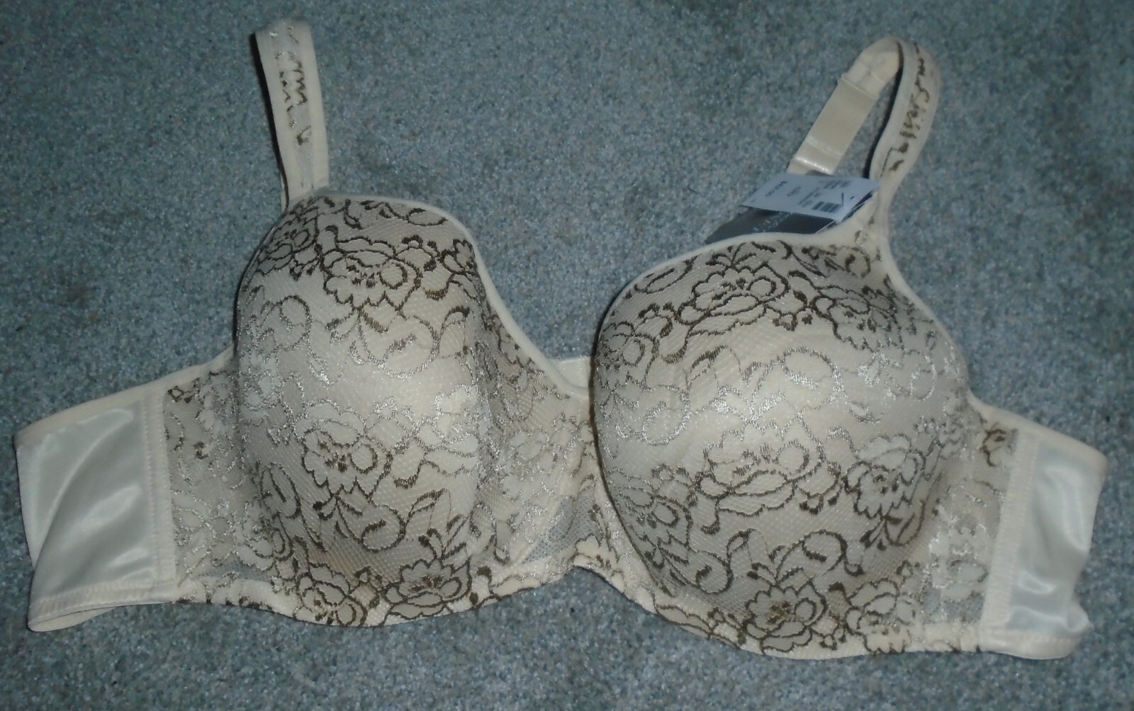 Avenue Body The Perfect Balconette Beige Lacy Cup Full Bra 52D ...