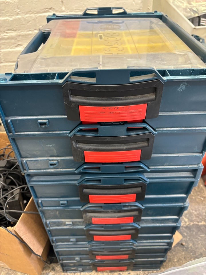 BOSCH SORTIMO STACKABLE TOOL BOX CARRY STORAGE CASE w/drawer / dividers ...