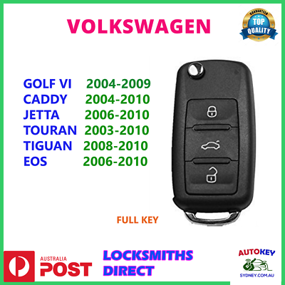 VOLKSWAGEN TIGUAN KEY 2008 2009 2010 | eBay