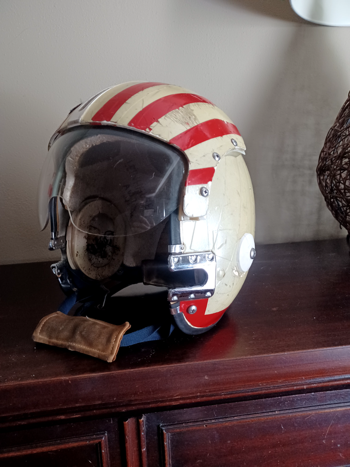 APH-6 Jet Fighter Pilot Flight Helmet Vintage Vietnam US Navy USMC | eBay
