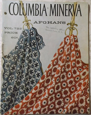 COLUMBIA MINERVA AFGHANS crochet knit vintage pattern | eBay
