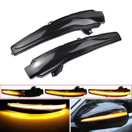 Indicators LED Lights Progressive Side for Mercedes C Class & S Black ...