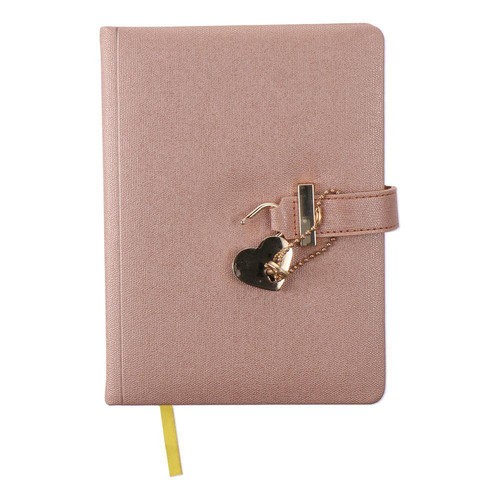 with Key Notebook PU Leather Cover Secret Notebook 5.3 x 7 Inch Diary ...