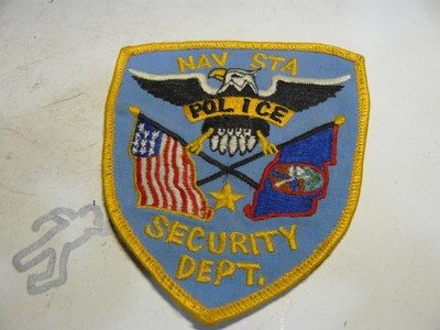 US Navy NAV STA Security Shoulder Patch Rare New | eBay