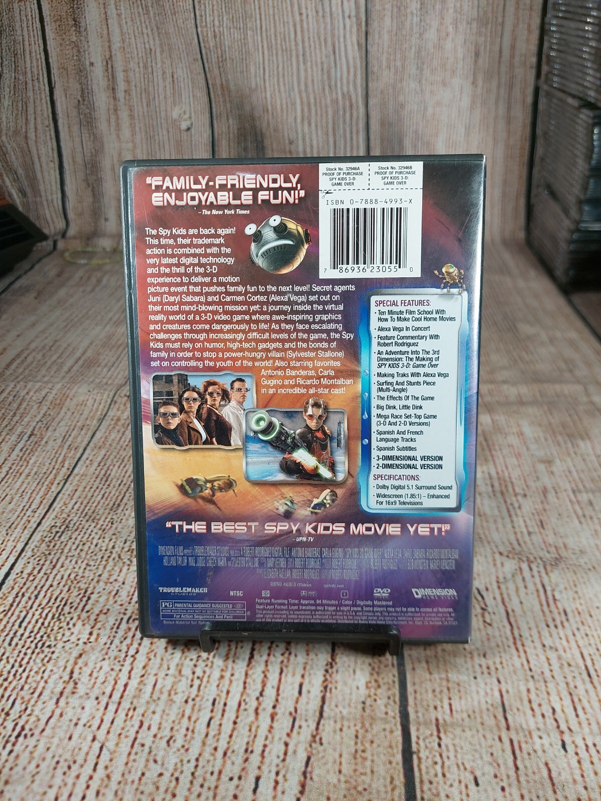 Spy Kids 3: Game Over (DVD, 2004, Includes both 2-D and 3-D Versions ...