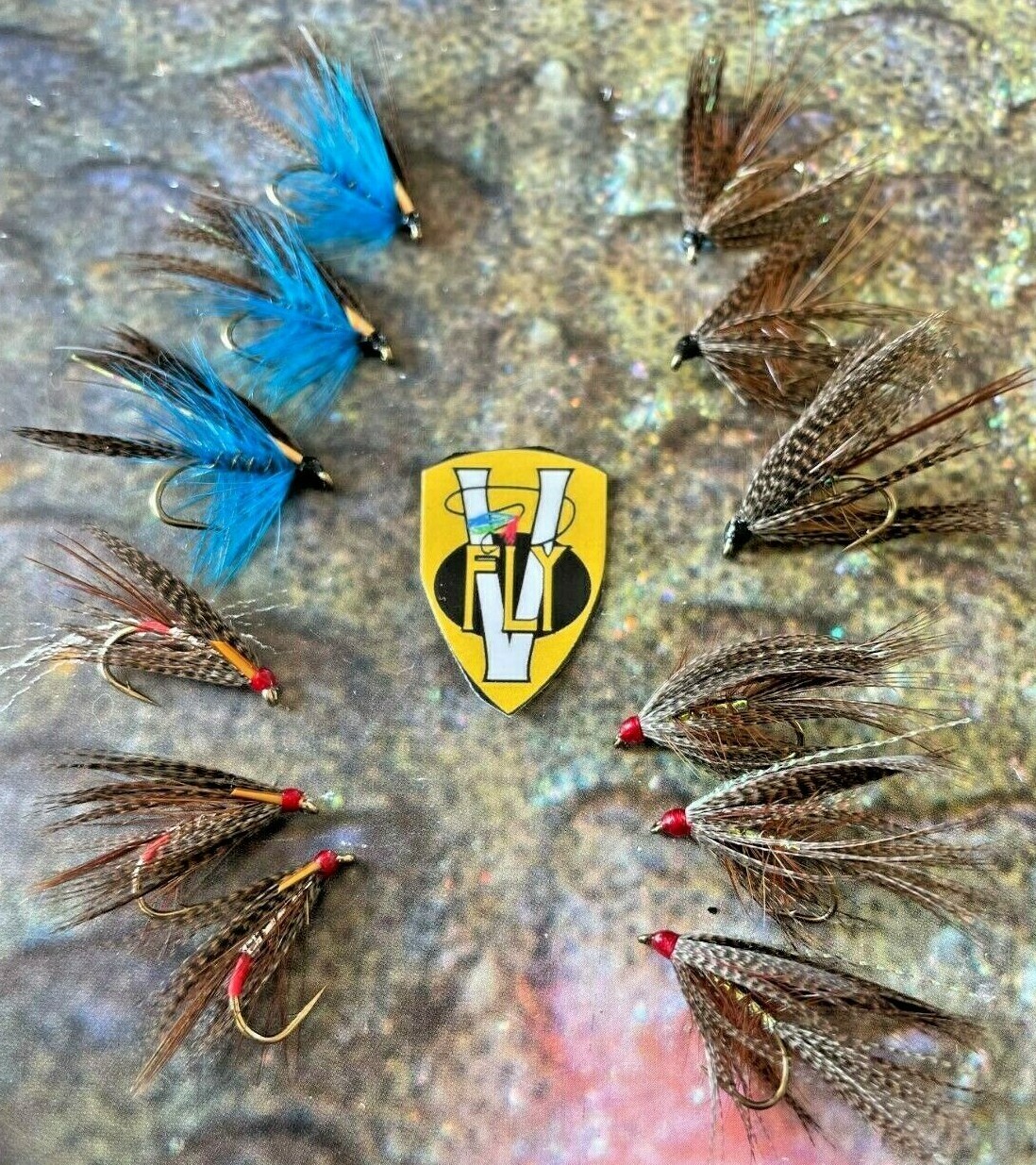 3 V Fly Size 10 & 12 Signature Range Highlands & Islands Dabbler Trout ...