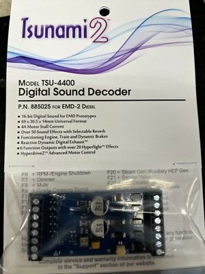 Soundtraxx TSU-4400 Tsunami 2 Digital Sound Decoder EMD-2 DIESEL 885025 ...