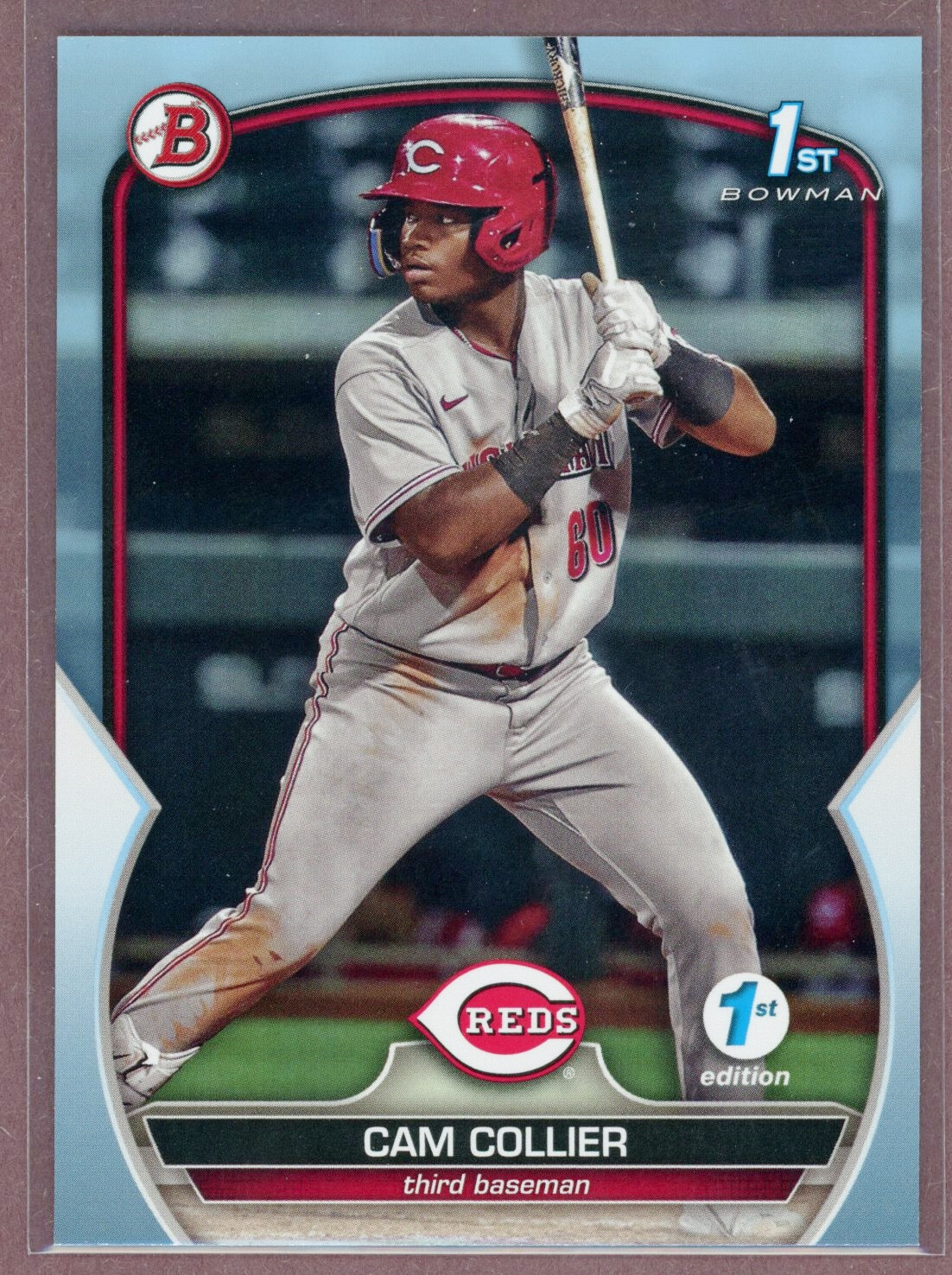 2023 Bowman 1st Edition Sky Blue #125 Cam Collier (Reds)(1st) | eBay