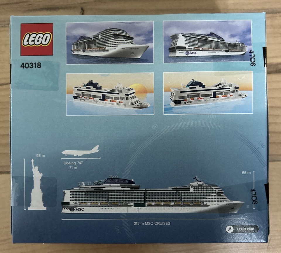 New In Box 181 Piece Lego MSC Cruises Ship Model Building Toy | eBay