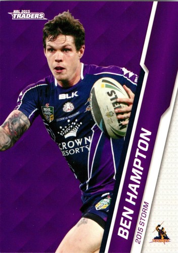 2015 MELBOURNE STORM NRL Card BEN HAMPTON Traders | eBay