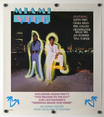 Miami Vice - original soundtrack poster 1985 Rare - 24x27 | eBay