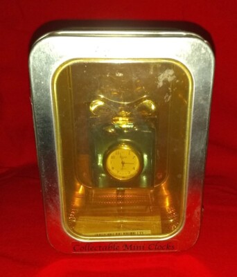 Elgin Collectible Mini Clock Blue Present / Gift Box - New in Opened ...