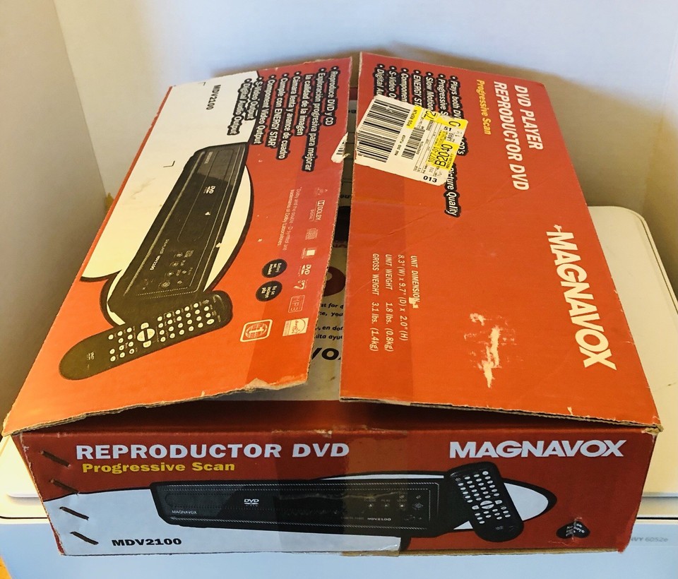 Magnavox MDV2100 DVD & CD Player w/ Remote and Progressive Scan New ...