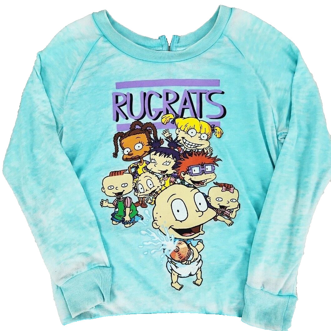 Nickelodeon Rewind Blue Tie-Dye Rugrats Light Sweatsh… - Gem