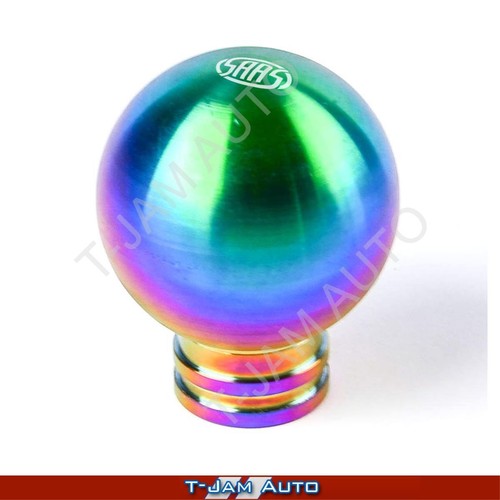 SAAS Billet Gear Knob Neo Titanium Finish Ball Weighted | eBay