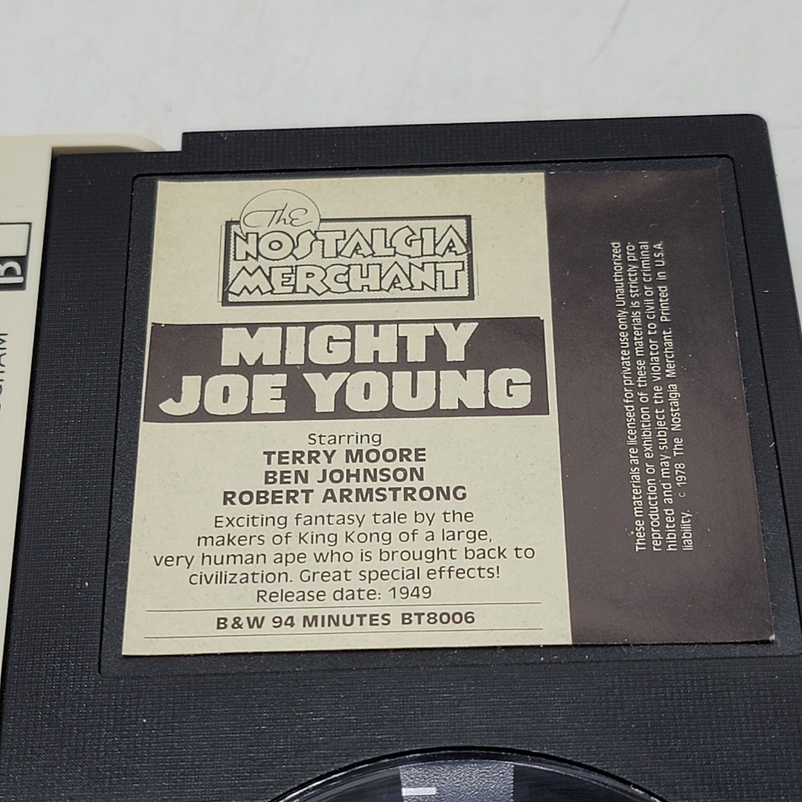 The Nostalgia Merchant 1949 Mighty Joe Young Black & White 94 Min ...