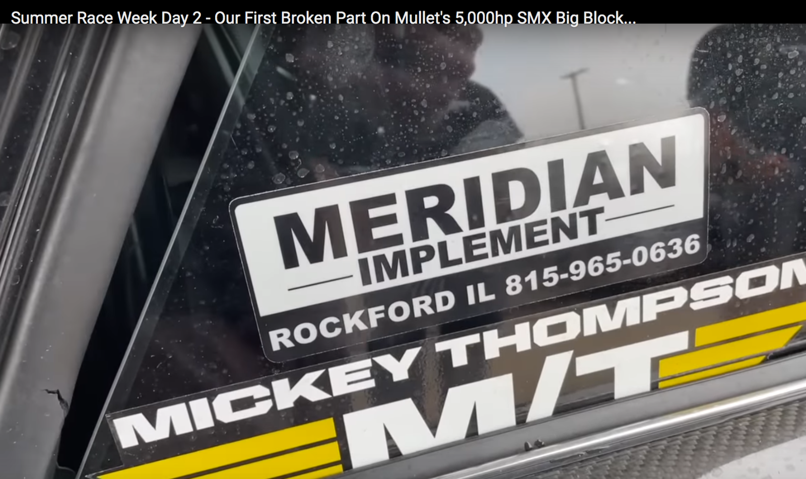 Meridian Implement Rockford IL Bumper Sticker seen on Cleetus McFarland ...