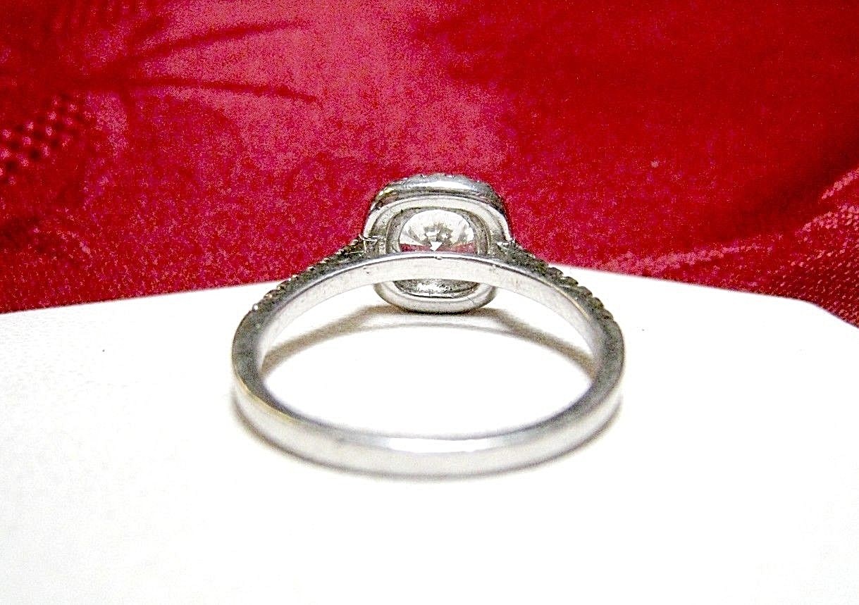 IBB CN 925 STERLING SILVER CZ ROUND CUT CUBIC ZIRCON ENGAGEMENT RING ...