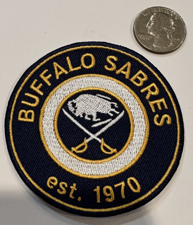 BUFFALO SABRES Vintage Style Embroidered Iron On Patch 3”x 3" BEAUTIFUL ...