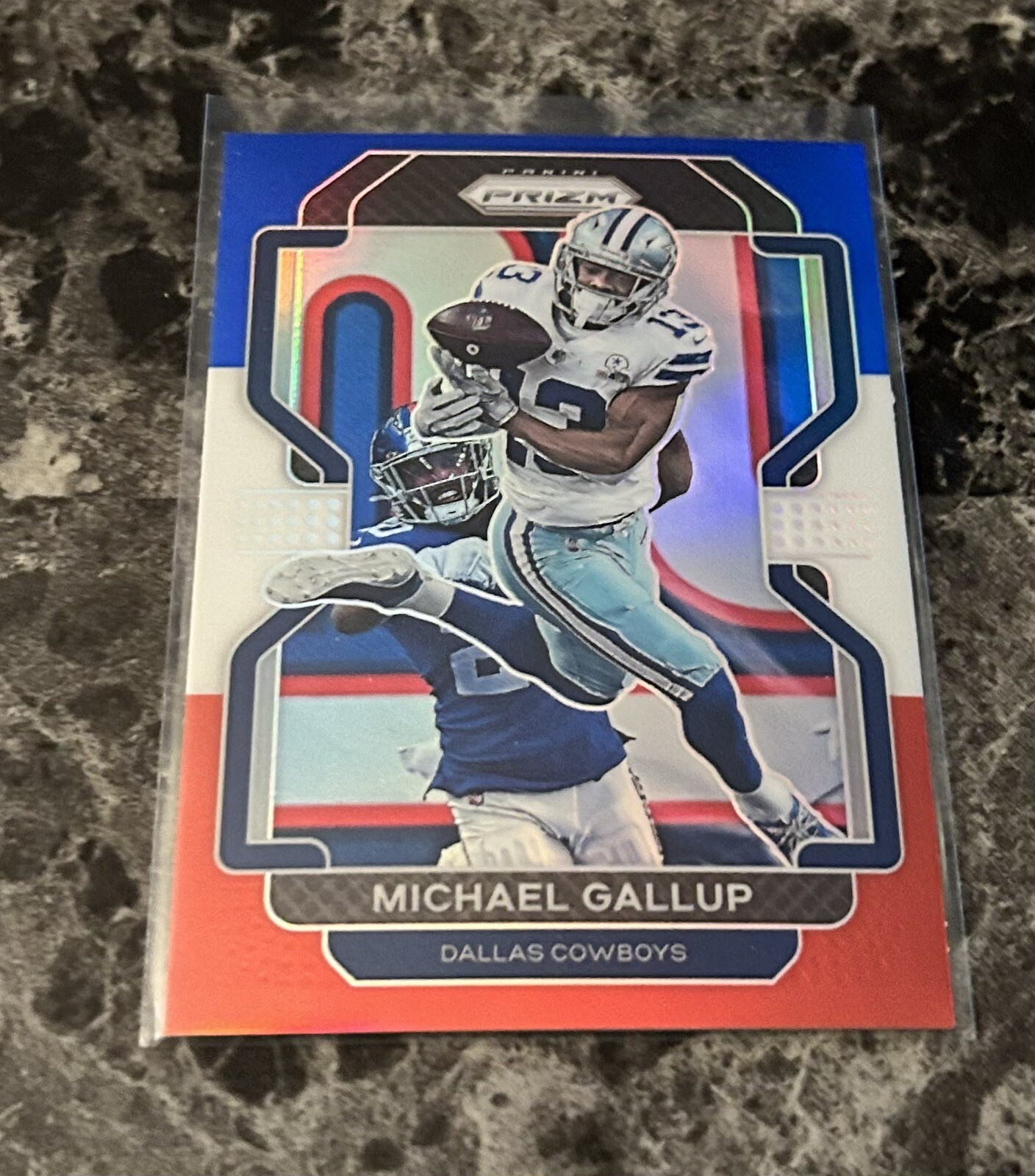 2021 Panini Prizm Michael Gallup Red White & Blue Prizm Card #240 | eBay