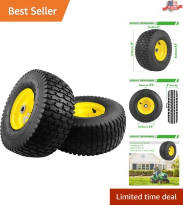 John Deere Lawn Mower Tires with Wheel Assembly - 4 Ply, 570lbs ...